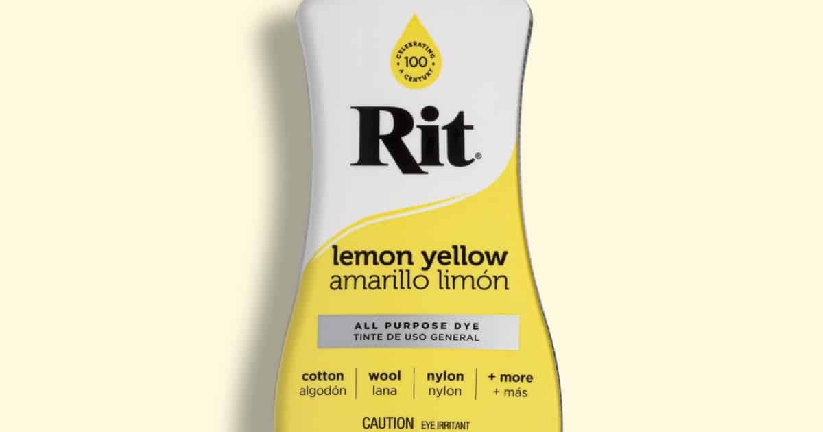Lemon Yellow All-Purpose Dye – Rit Dye