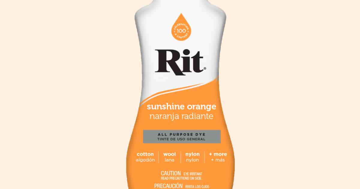 Sunshine Orange All-Purpose Dye – Rit Dye