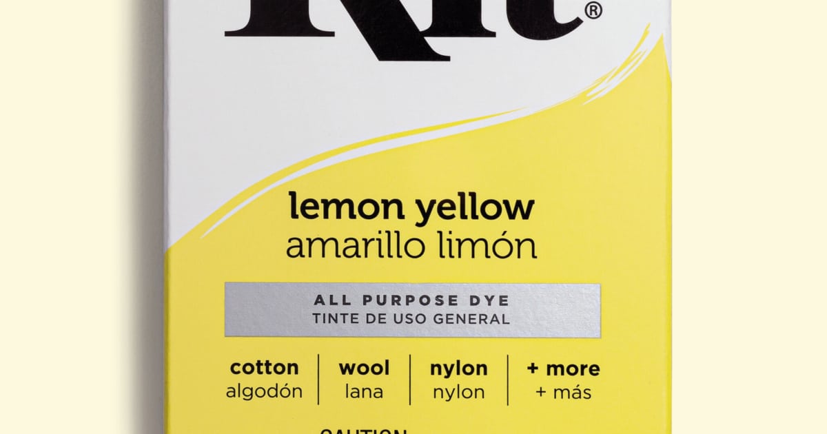 Lemon Yellow All-Purpose Dye – Rit Dye