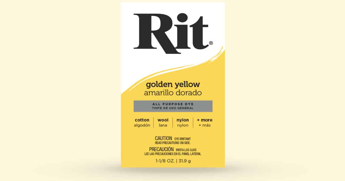 Golden Yellow All-Purpose Dye – Rit Dye
