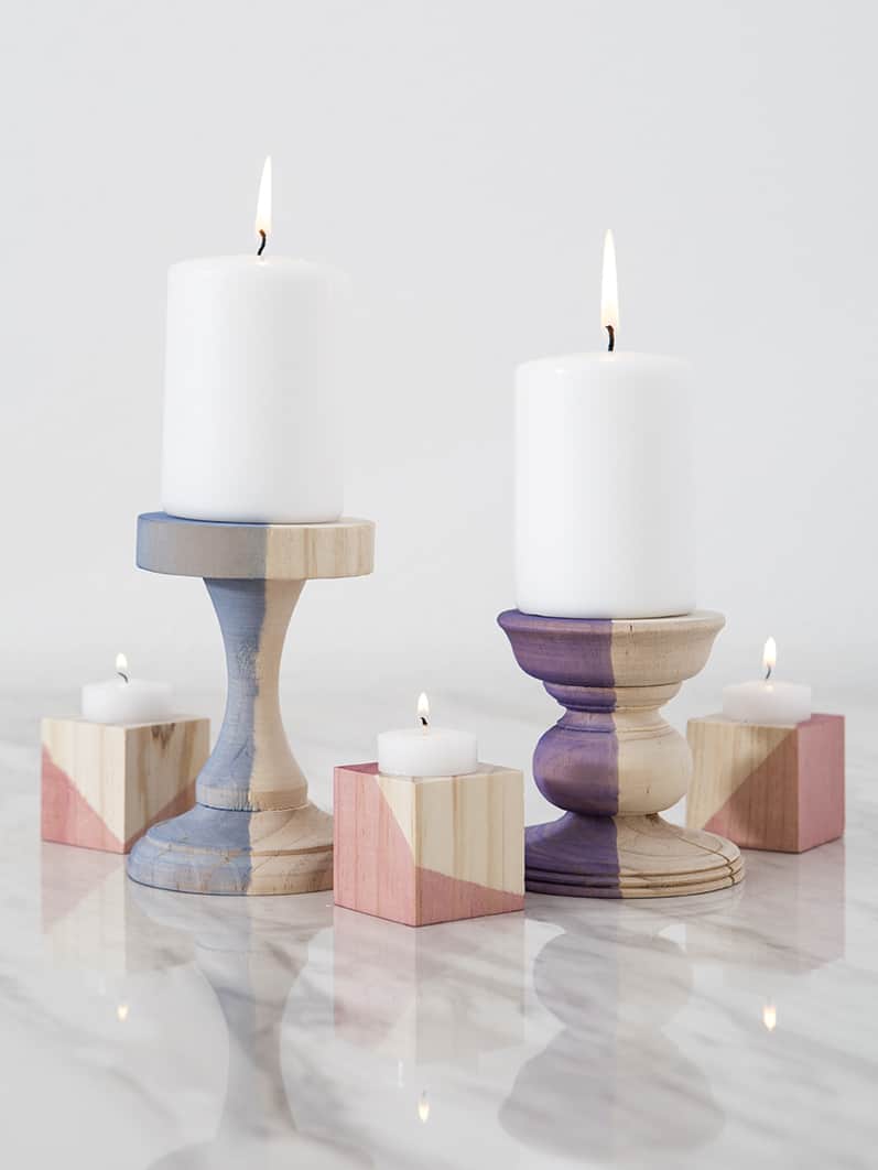 Dip Dyed Wood Wedding Décor – Rit Dye