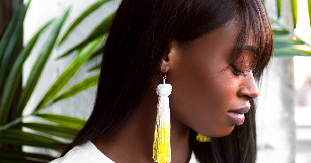 Dip Dyed Tassel Earrings – Rit Dye