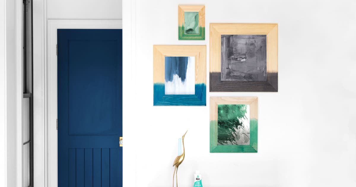 Dip Dyed Wood Picture Frame – Rit Dye