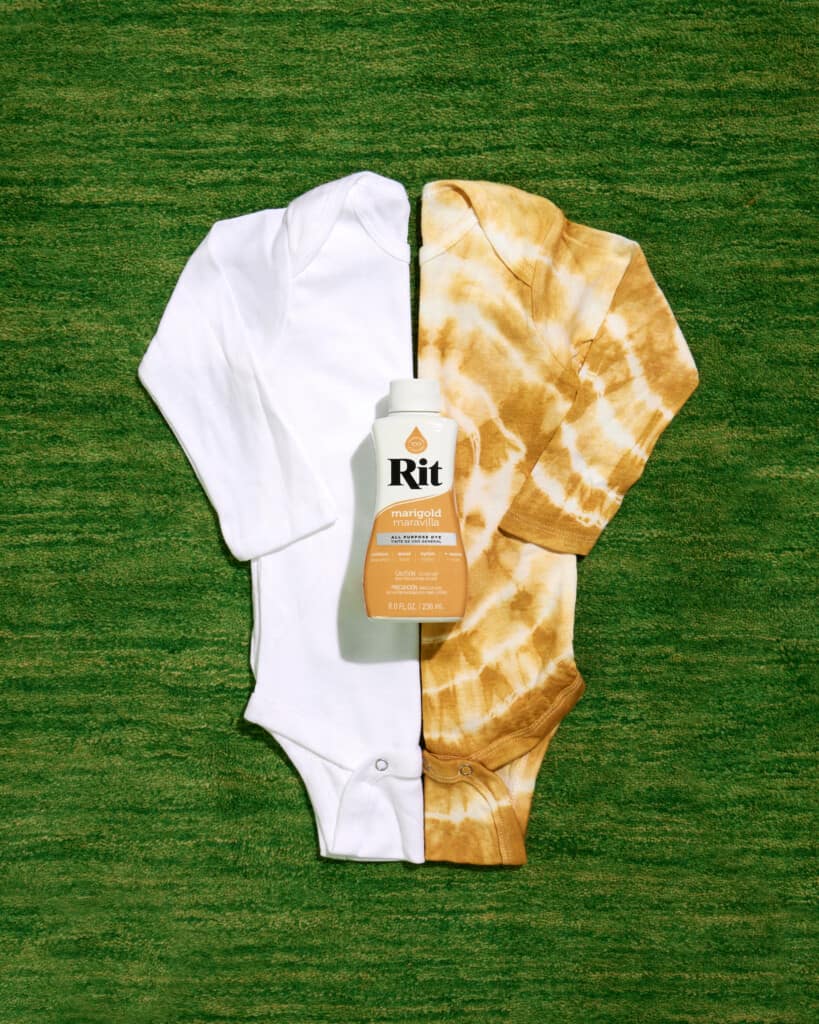 Marigold Onesies – Rit Dye
