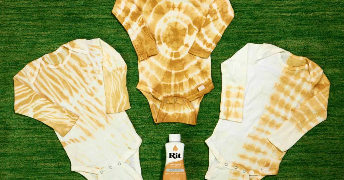Marigold Onesies – Rit Dye
