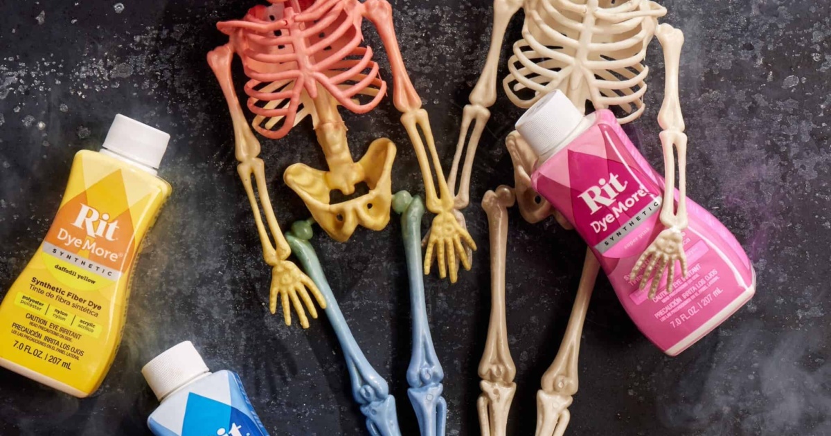 Dip Dyed Rainbow Skeleton – Rit Dye