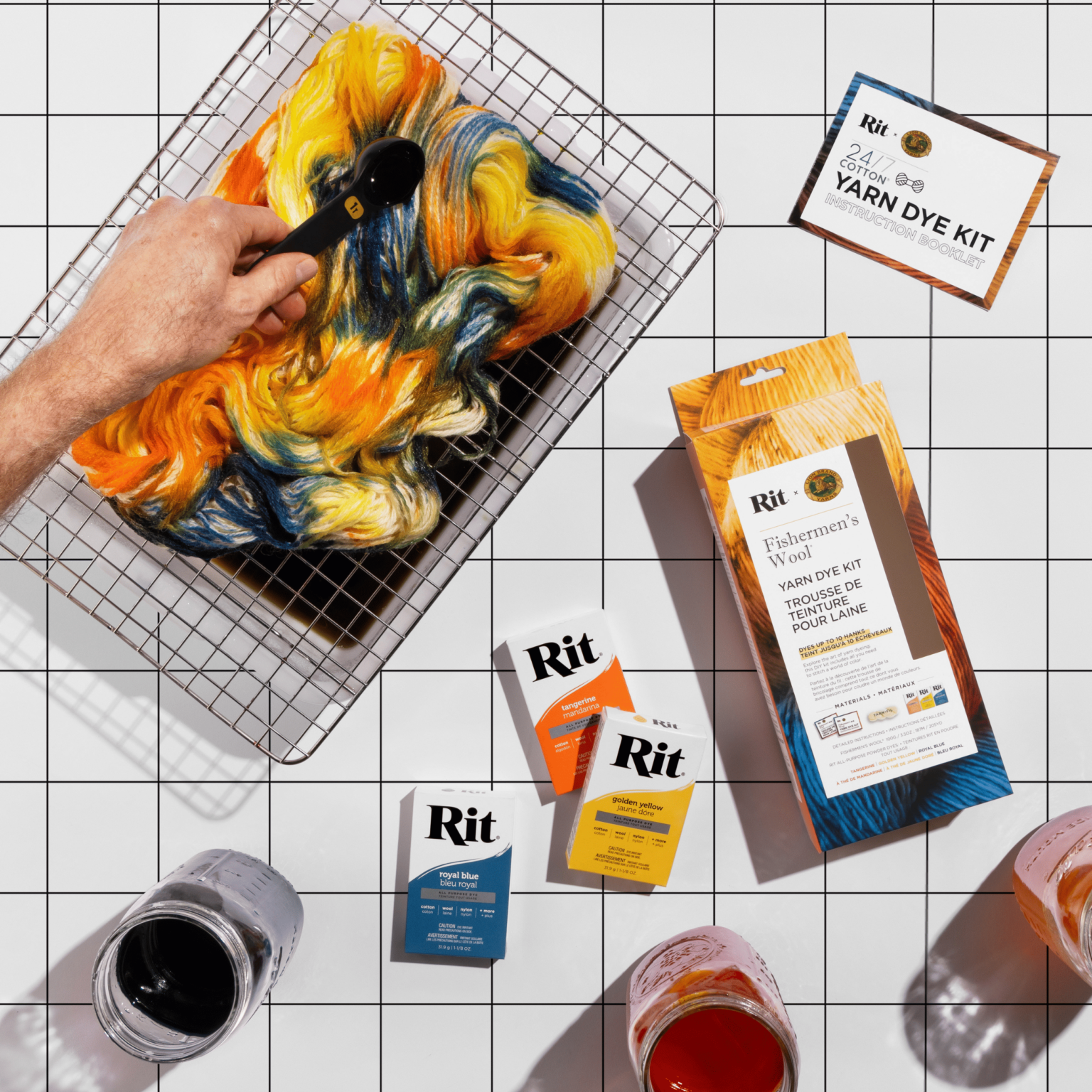 Rit x Lion Brand: How to Dye Variegated Yarn – Rit Dye