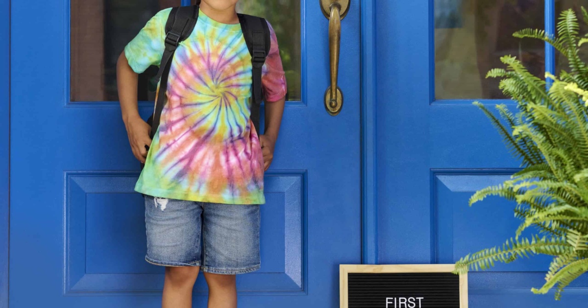 First Day of School Tie – Dye – Rit Dye