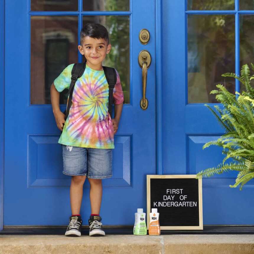 First Day of School Tie – Dye – Rit Dye